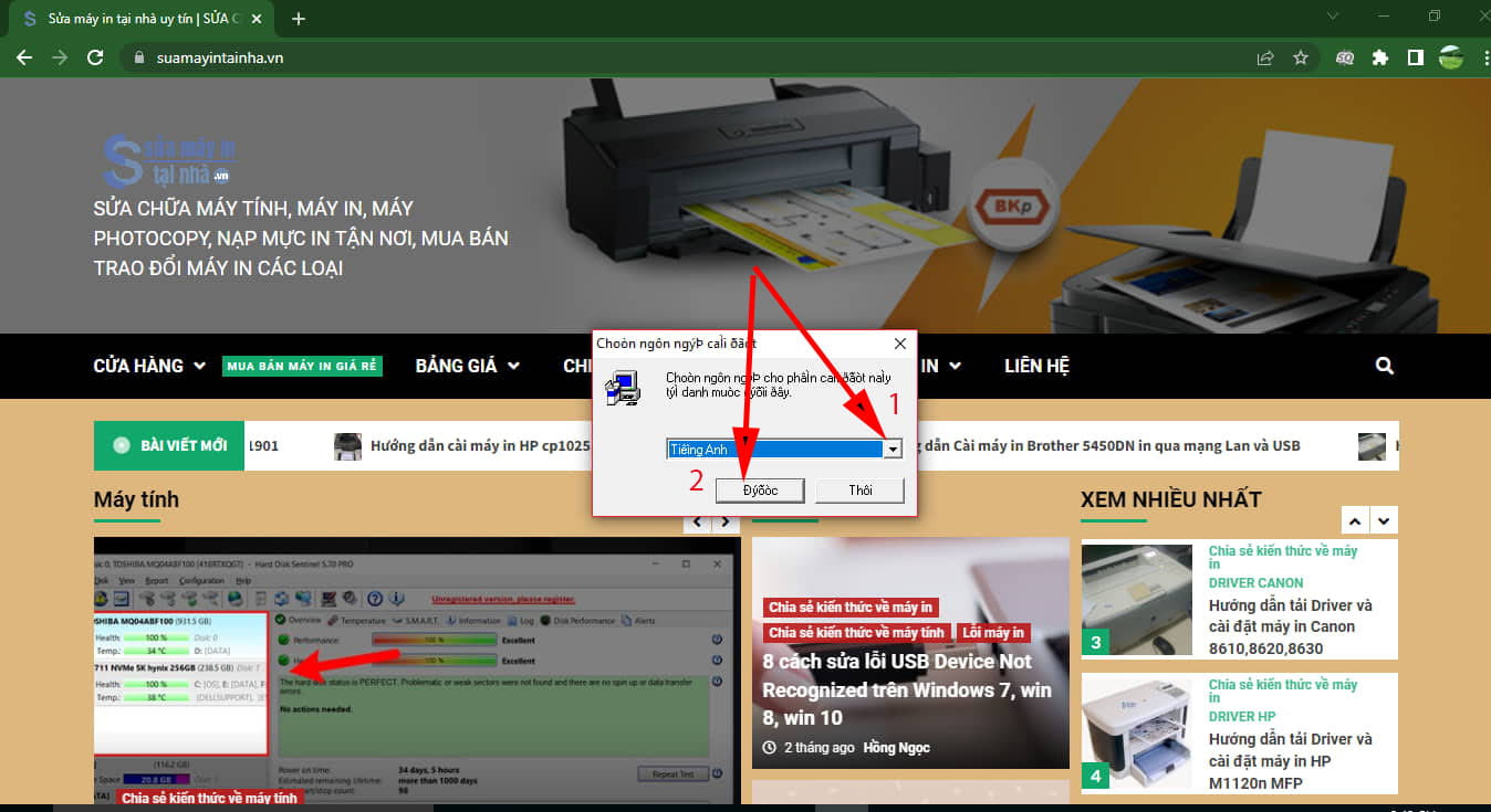 Cài đặt máy HP Scanjet 5590, Tải Driver HP Scanjet 5590
