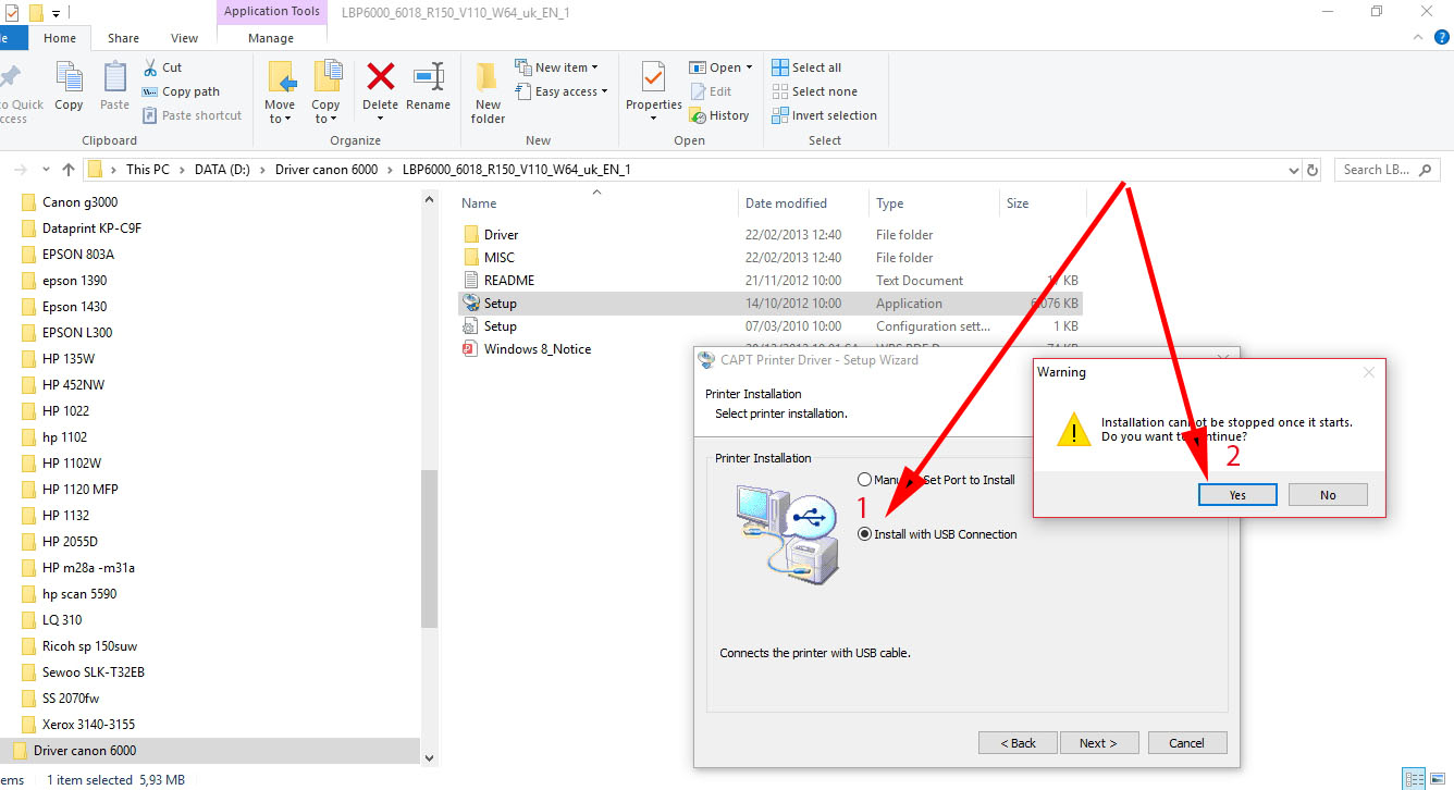 Hướng dẫn cài máy in Canon 6000, Tải Driver canon 6000