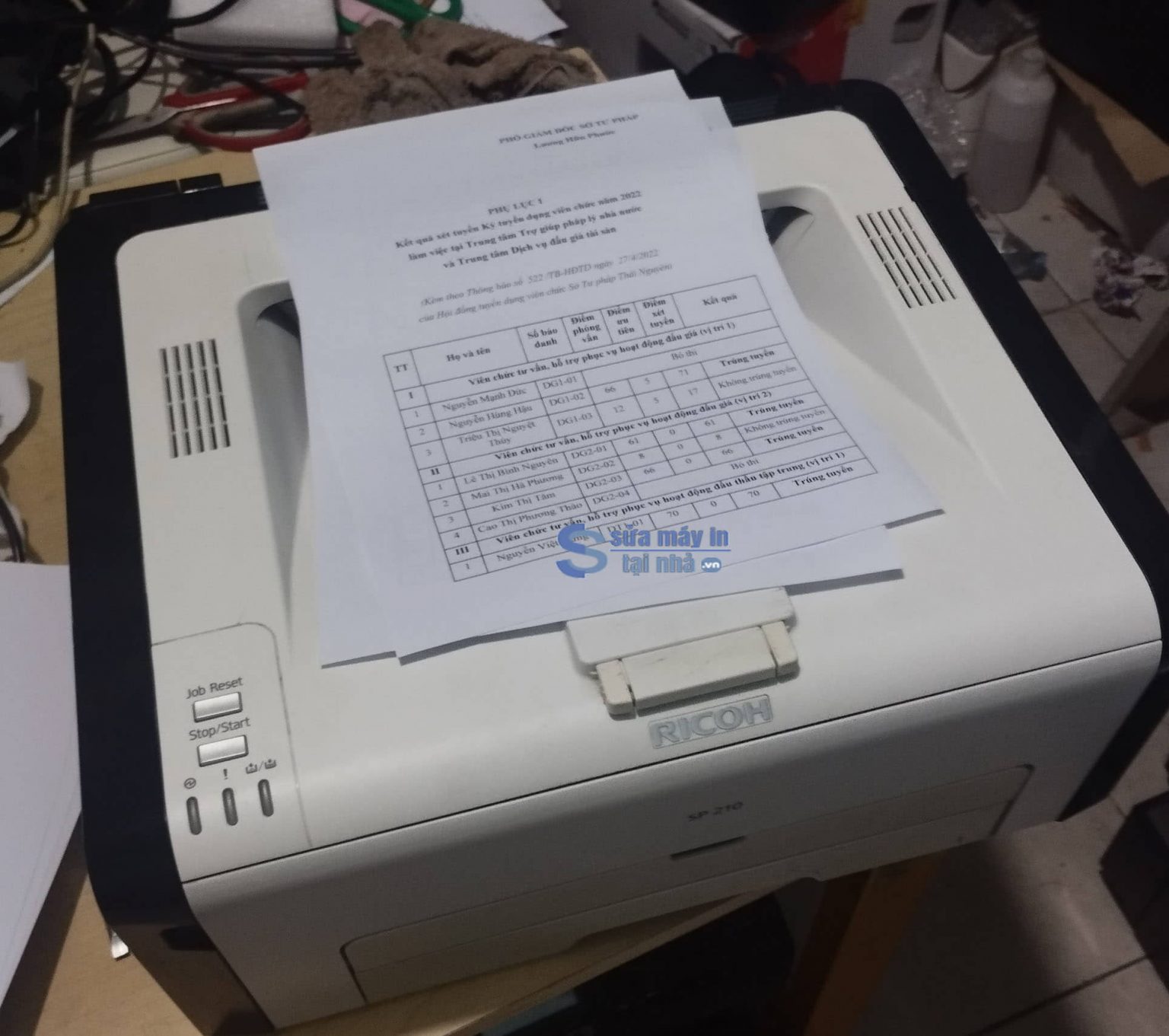 Hướng dẫn cài máy in Ricoh SP 210, Tải Driver Ricoh sp 210